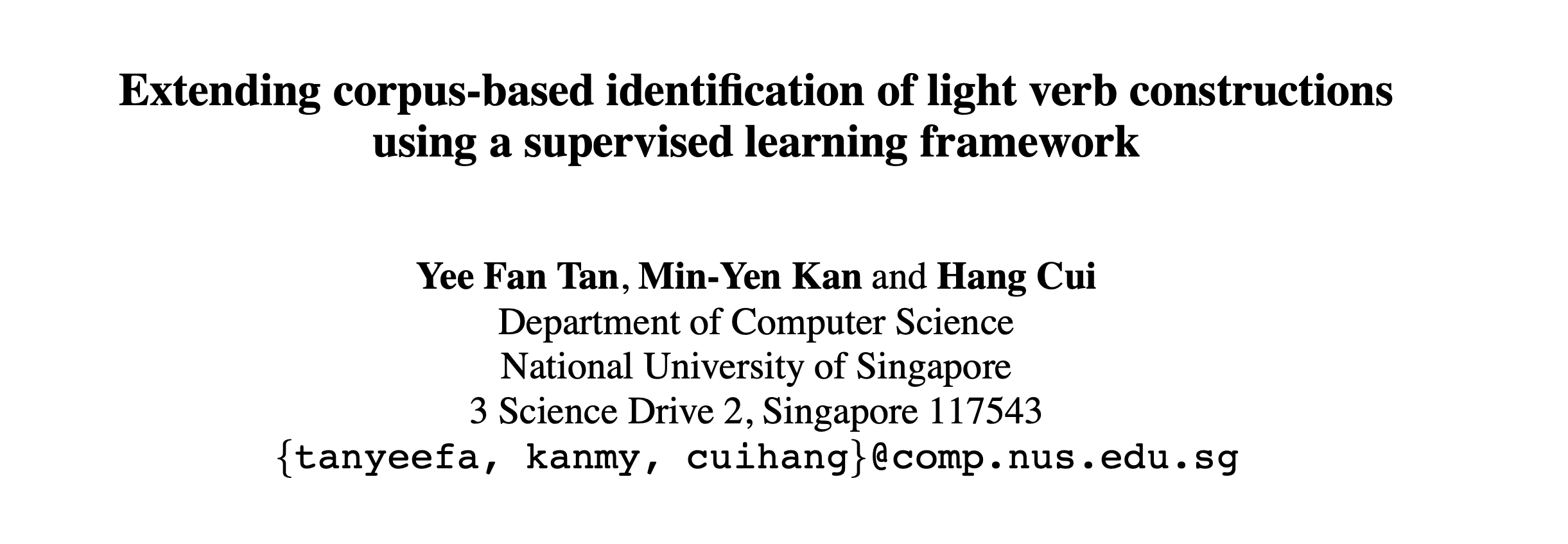 Light Verb Constructions Web IR NLP Group NUS light-verb-constructions-web-ir-nlp-group-nus